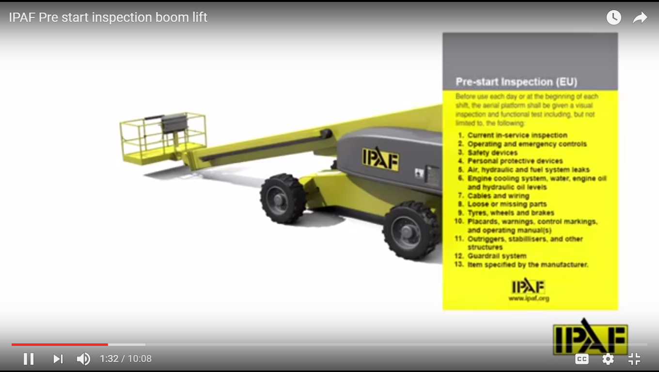 HLS supply IPAF MEWP Operator training